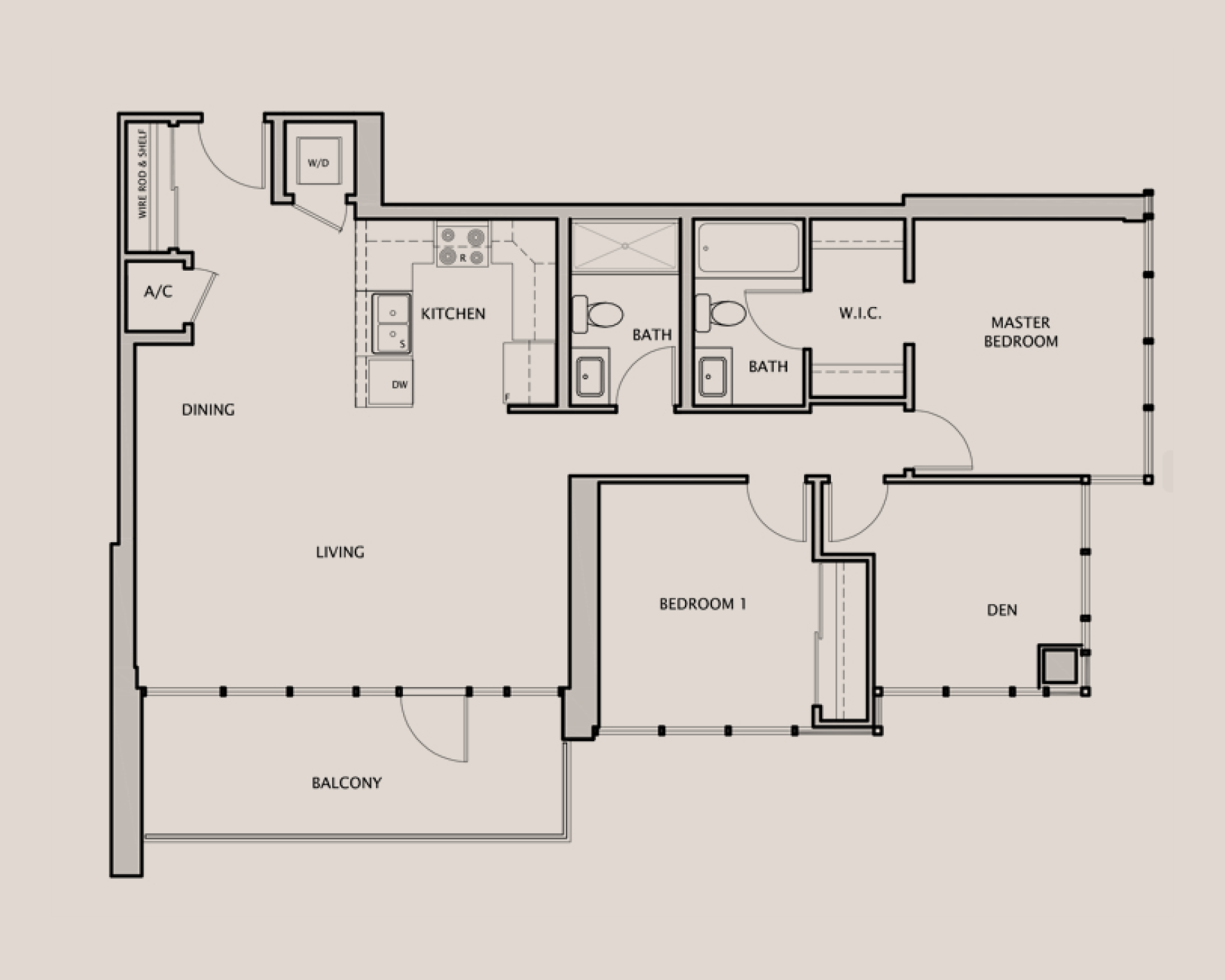 2 Bedroom | Aura Tower